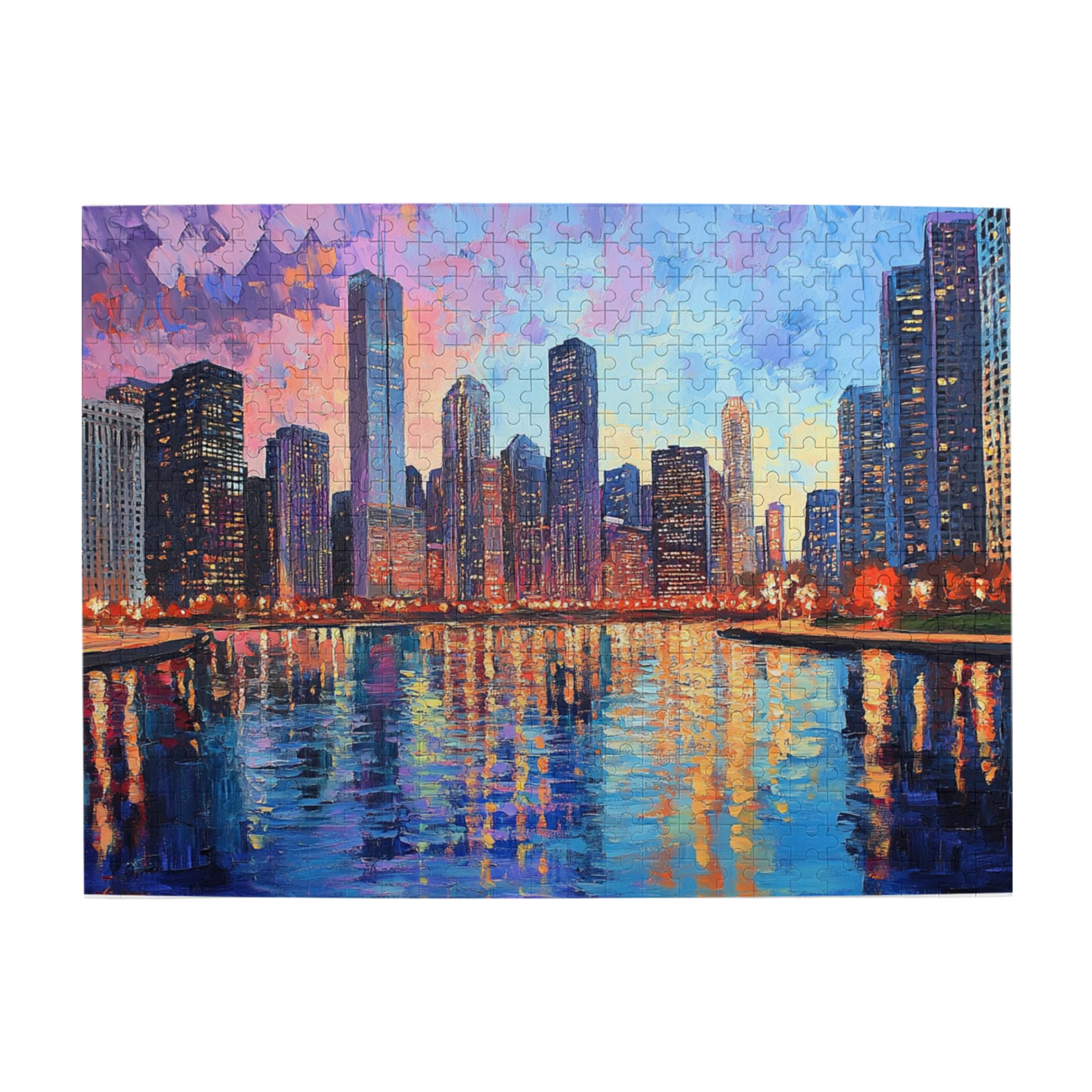 500 pcs jigsaw puzzles 500 pieces modern city,Unique Artwork for Adults ...