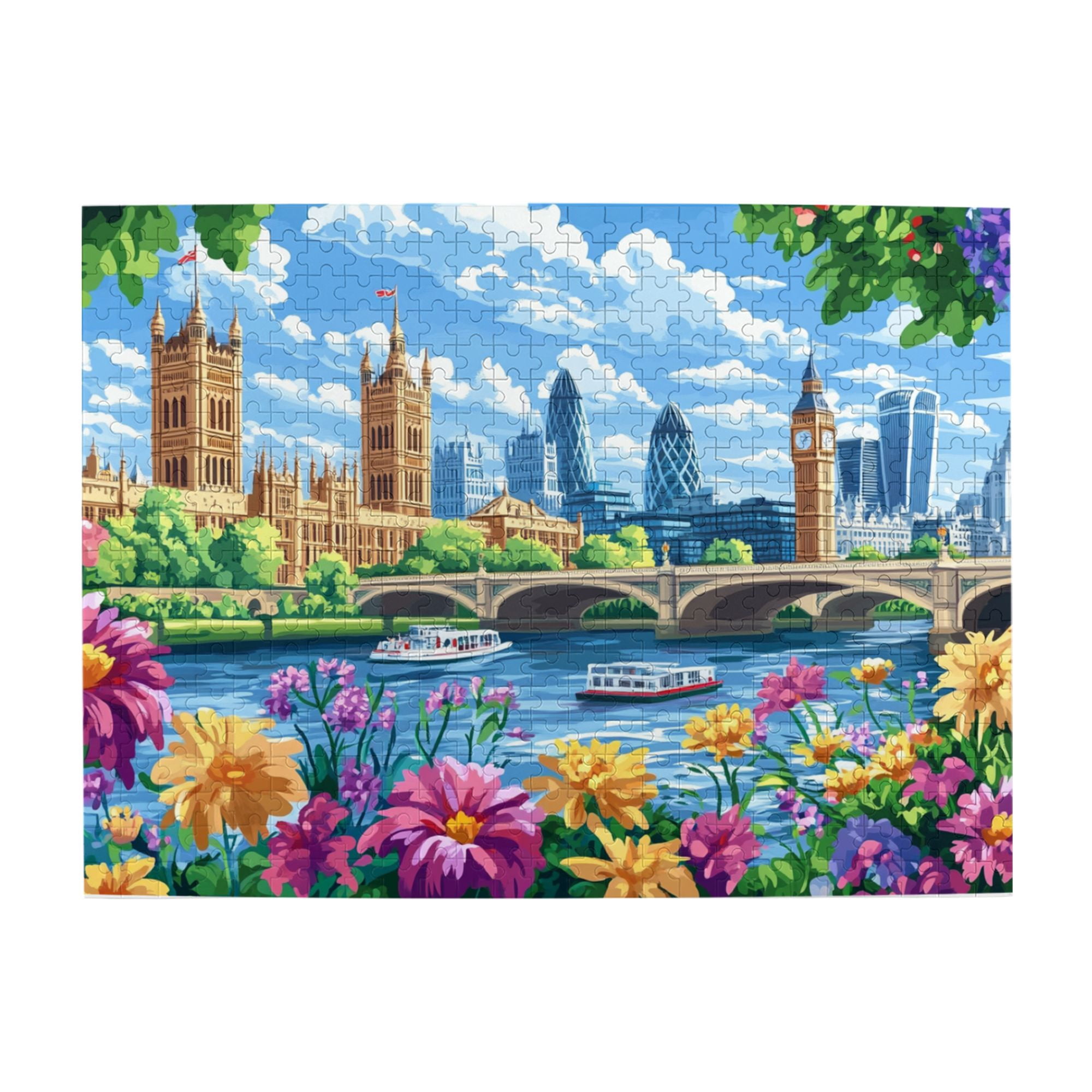500 pcs 500 piece puzzle for adults city scenery,High difficulty puzzle ...