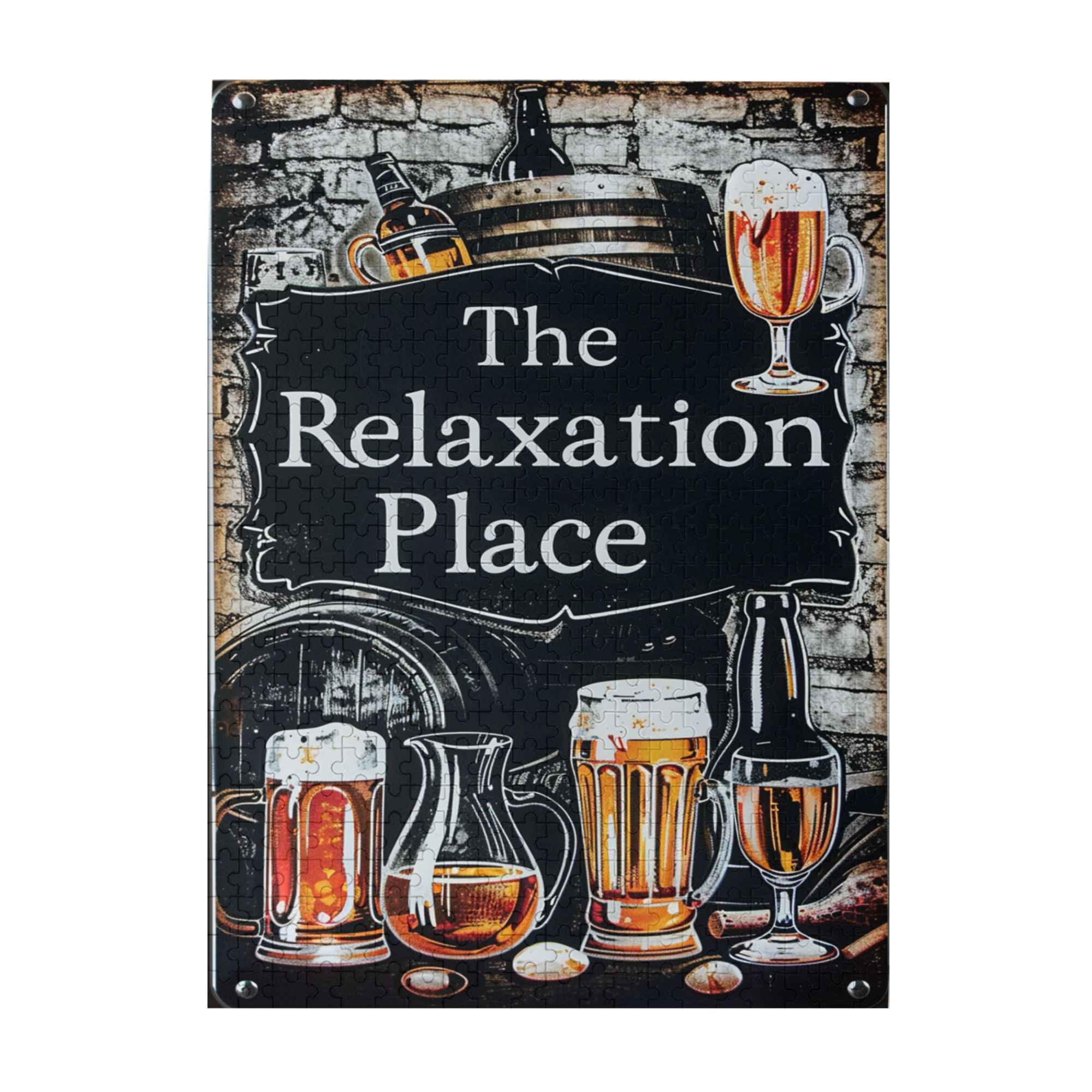 500 pcs the relaxation place Signs Beer 500 piece puzzle for adults ...