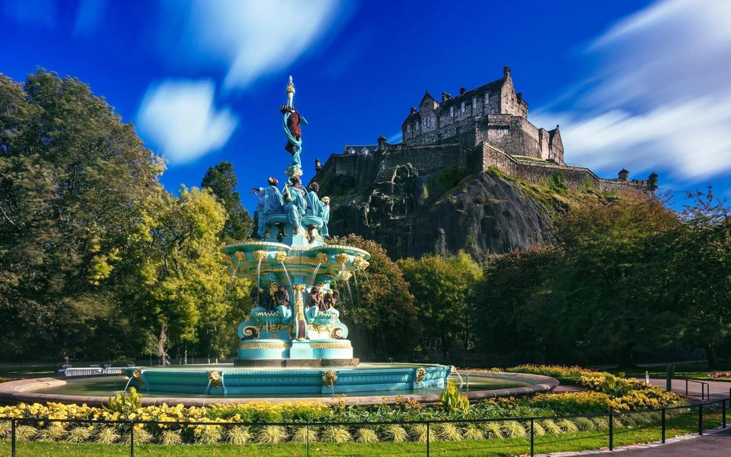 500-piece Edinburgh Castle Scotland Jigsaw Puzzle with Poster - Britain ...