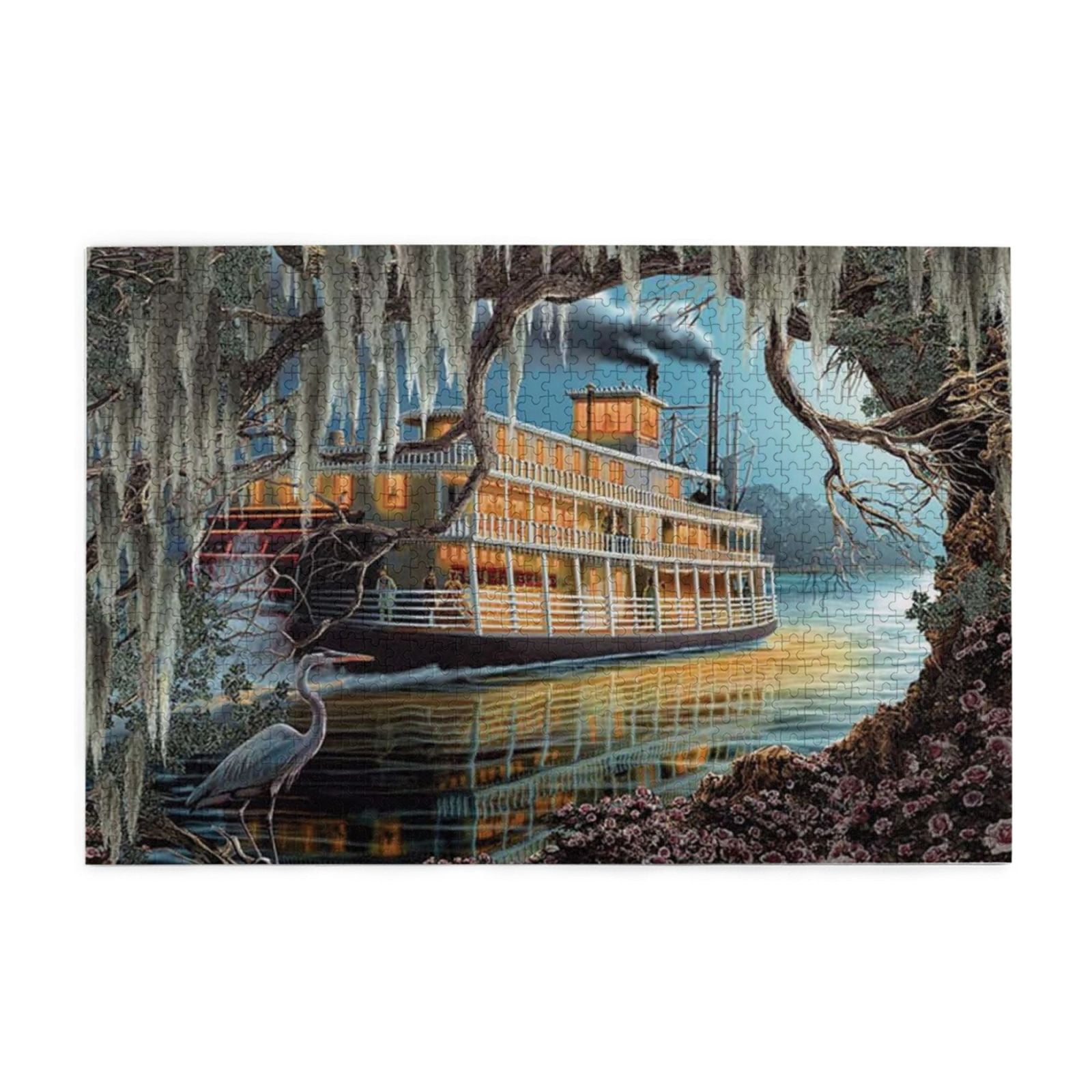 500 piece Steamboat Jigsaw Puzzle For Adults – Serene Bayou Landscape ...
