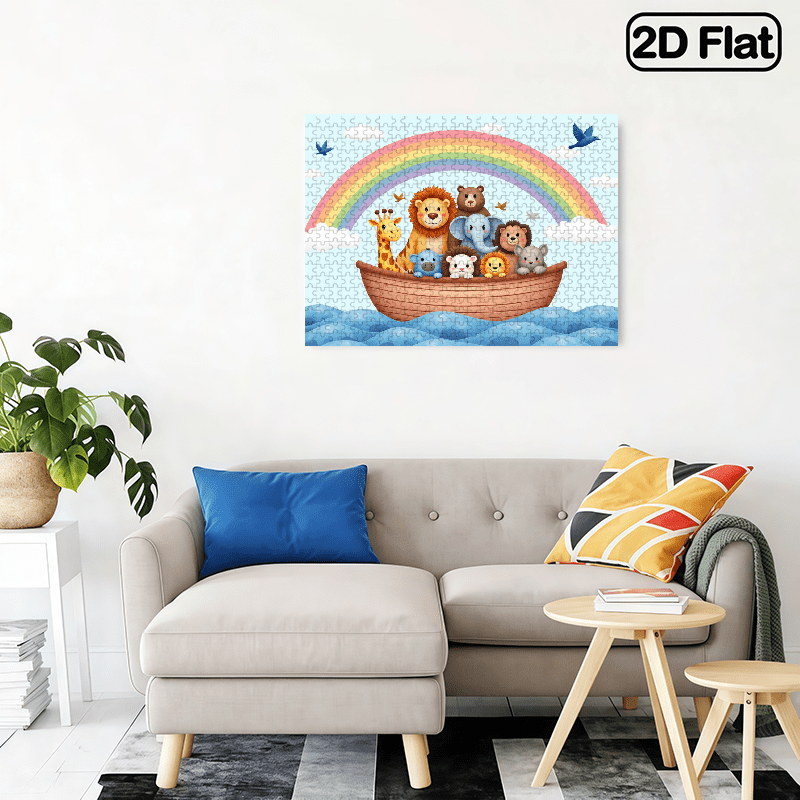 500-piece horizontal paper jigsaw puzzle - A fun ark, with dimensions ...