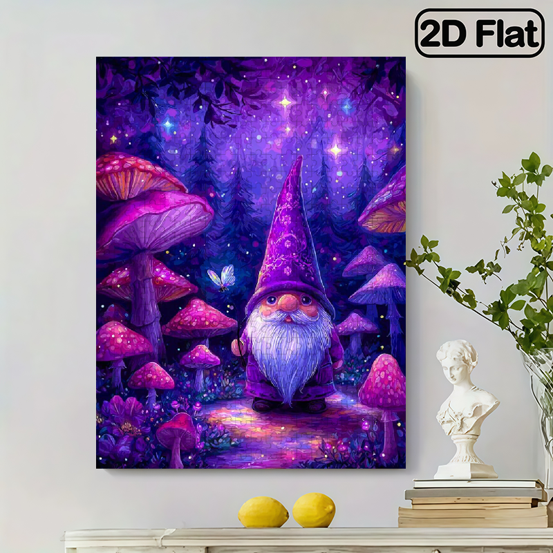 500 pieces of vertical paper jigsaw puzzle - Purple Dream Forest, with ...