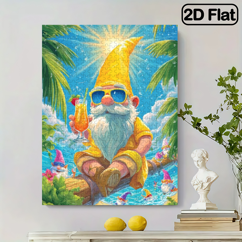 500 pieces of vertical paper jigsaw puzzle - a dwarf sitting in a tree ...