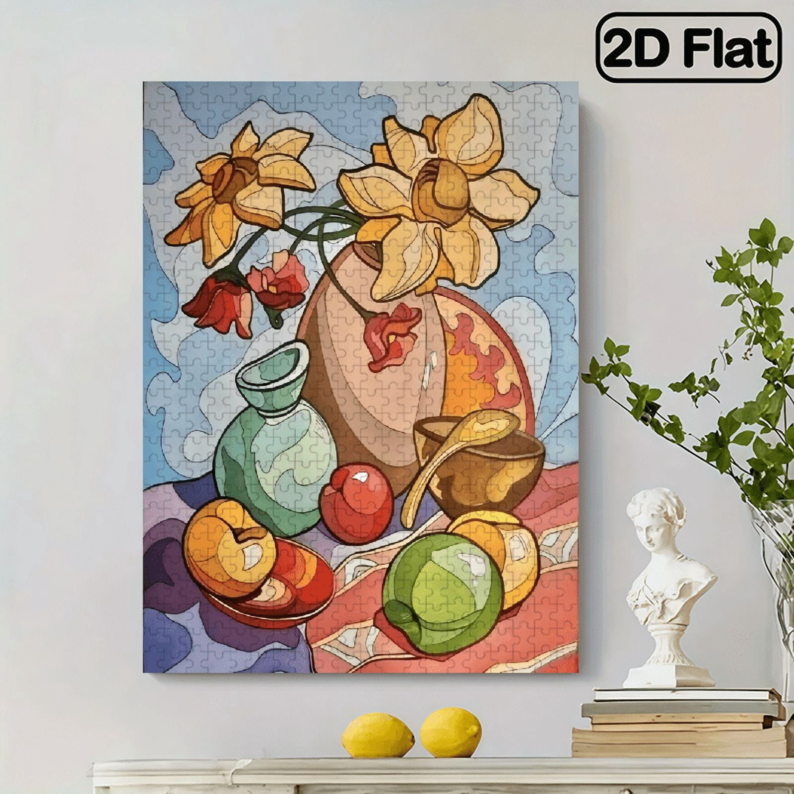 500 pieces of vertical paper jigsaw puzzles - abstract art, with ...