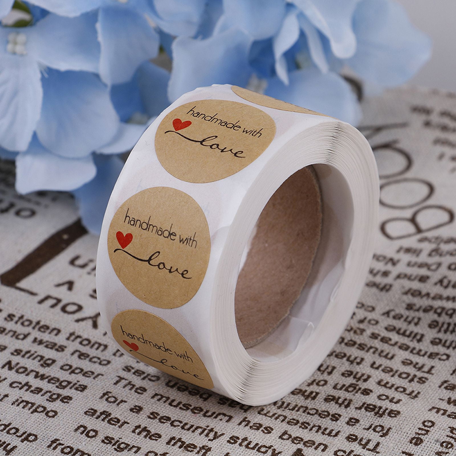 500 thank you stickers scrapbooking hand made handmade lable wedding ...