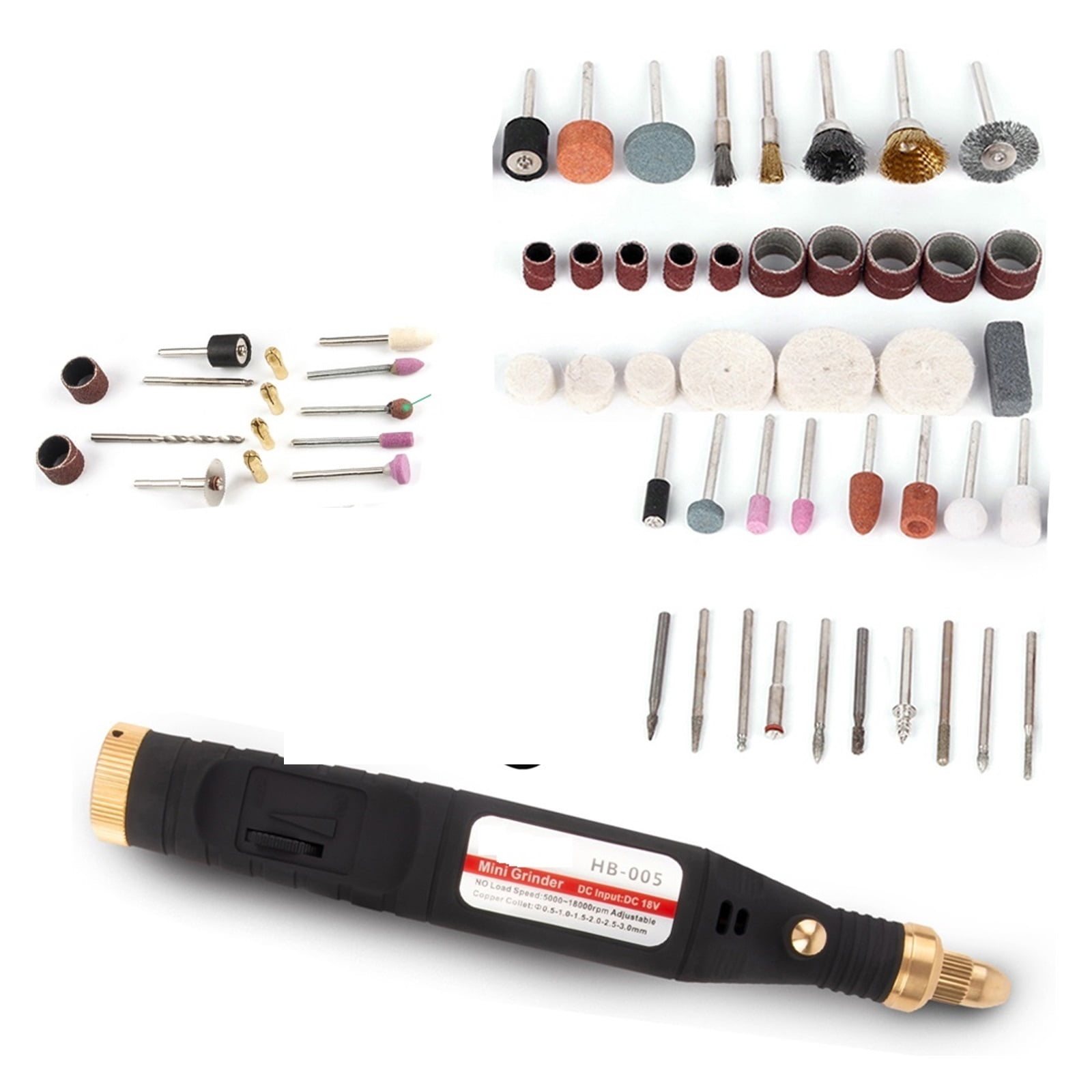 5000-18000 RPM Adjustable 5 Speed Electric Drill Grinder Engraver Pen ...