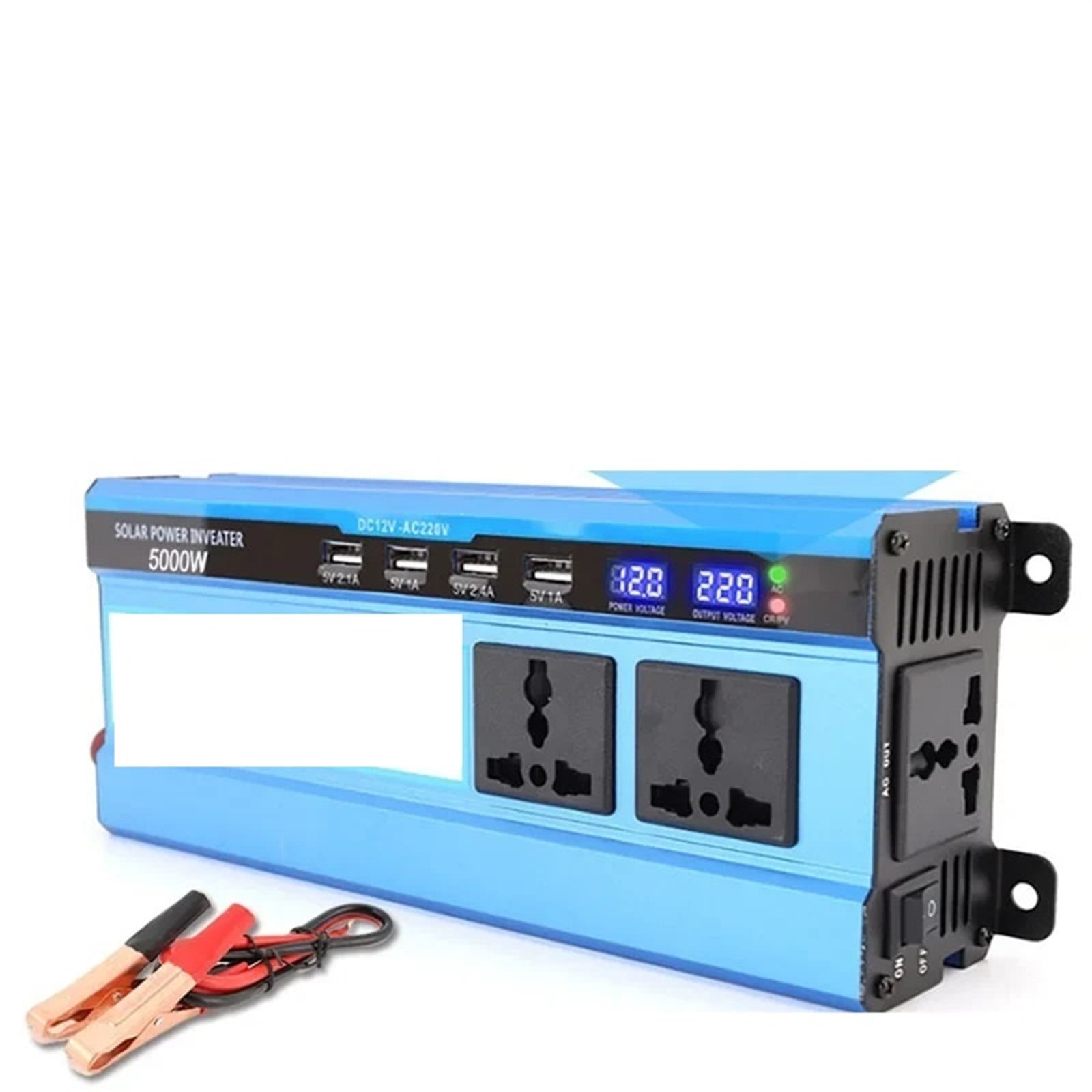 5000/4000/3000W Modified Sine Wave Power Inverter 4USB Double LCD ...