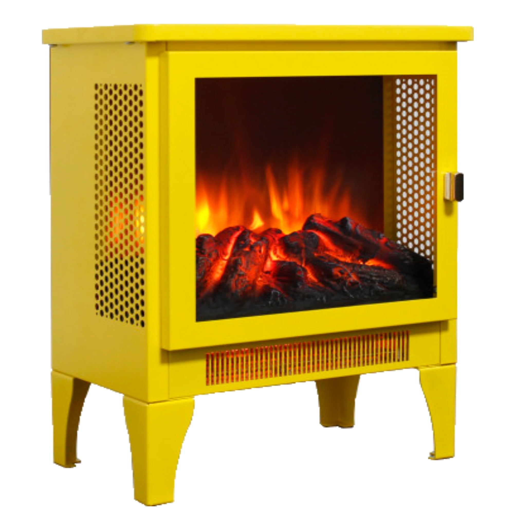 5000 BTU Freestanding Electric Fireplace Heaters for Inside Home ,1400W ...