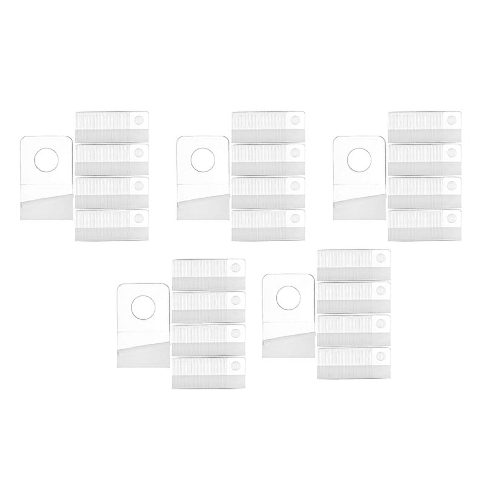 5000 PCS Self Adhesive Hanging Tabs, 1X1-1/2 Inch Round Hole Hanger ...