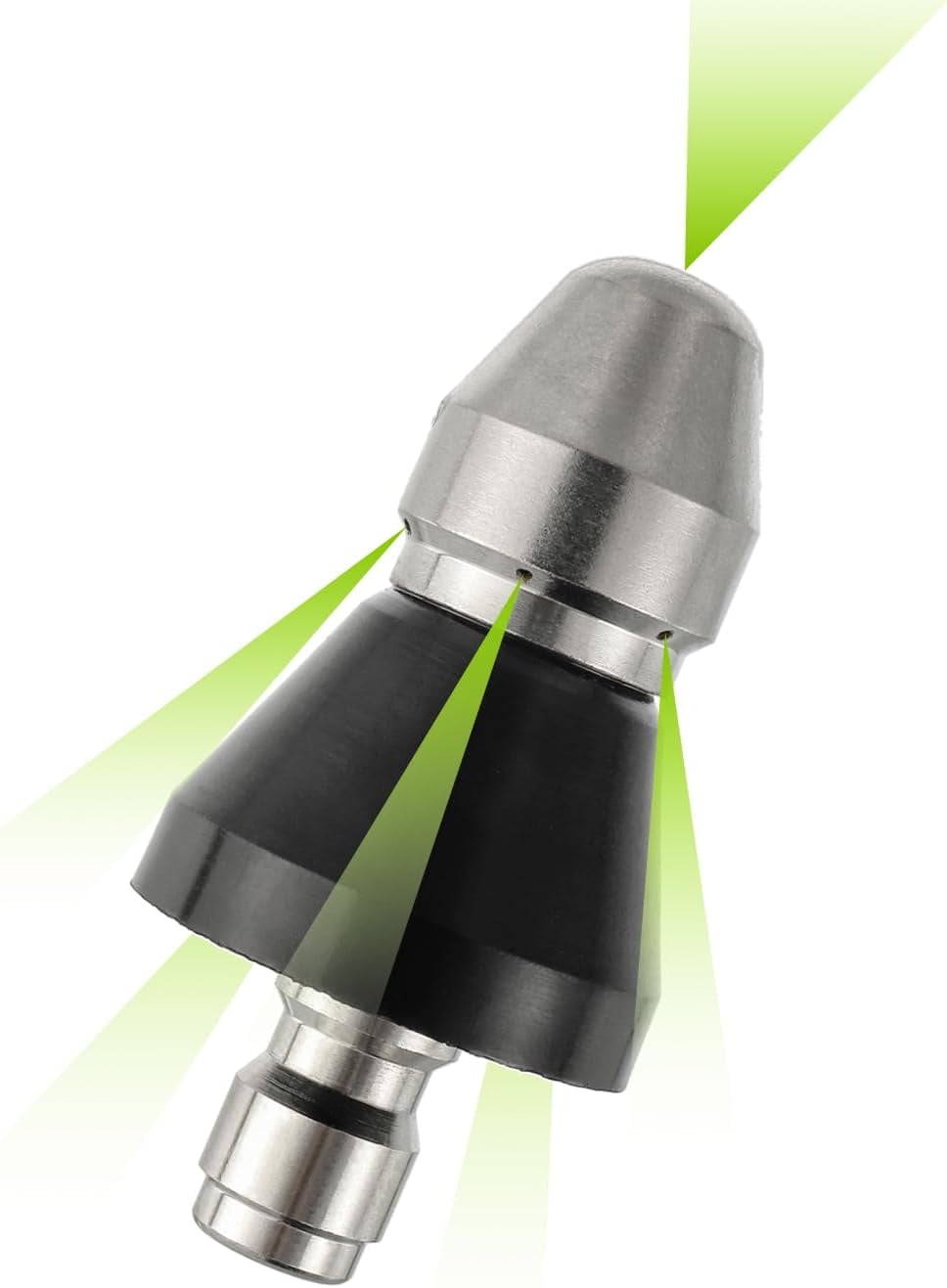 5000 PSI Stainless Steel 1 Front Jet and 6 Rear Jets Sewer Sewer ...