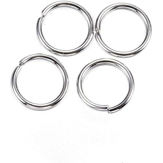 5000 Pcs 3mm Jump Rings Stainless Steel Jump Ring Close but Unsoldered ...