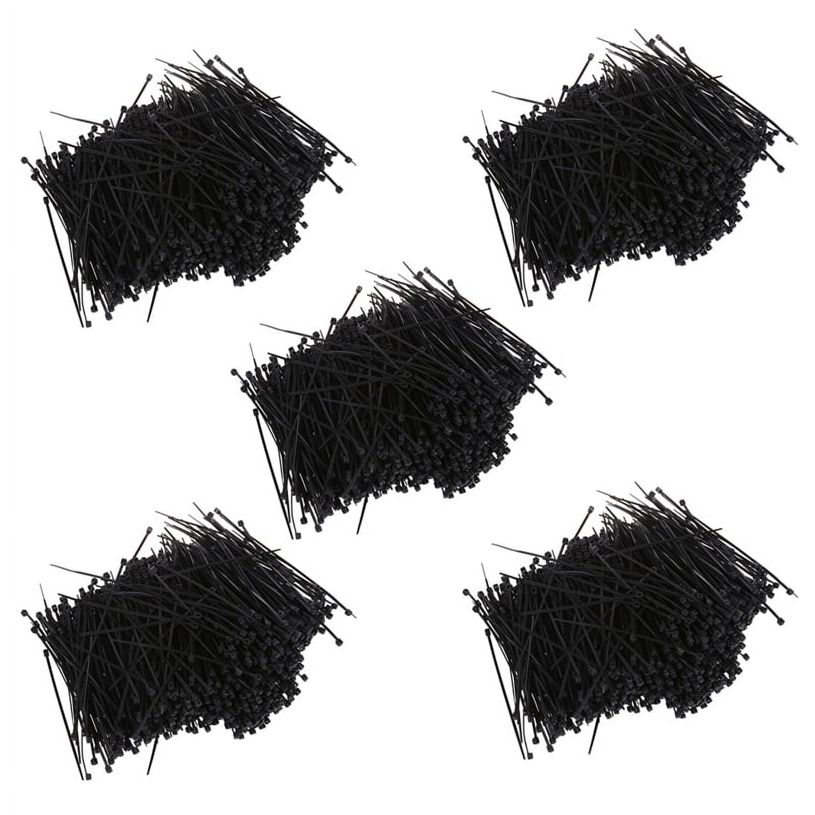 5000 Pcs Black Nylon Cable Zip Tie Fasten Wrap 95mm x 2mm - Walmart.com