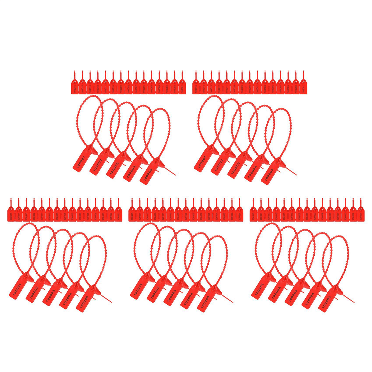 5000 Pcs Plastic Tamper Seals Tags Security Tags Seals Safety Numbered ...