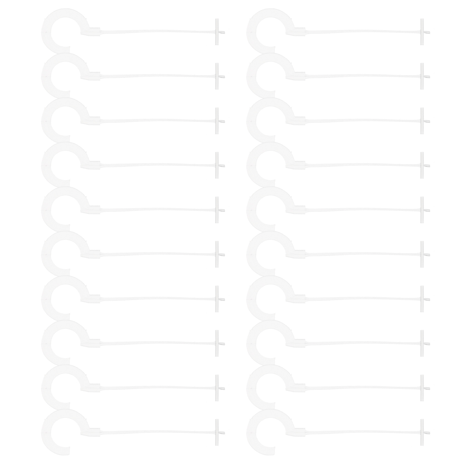 5000 Pcs Question Mark Glue Needle Clothes Tag Fasteners White ...