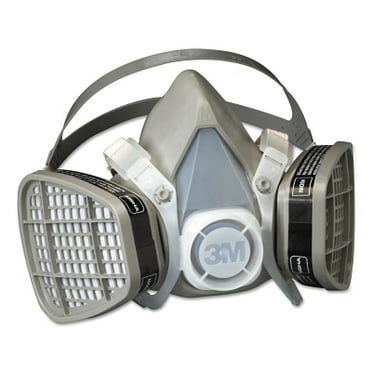 3M Industrial Reusable Half-Face Respirator, Dust Smoke Respiratory Gas ...