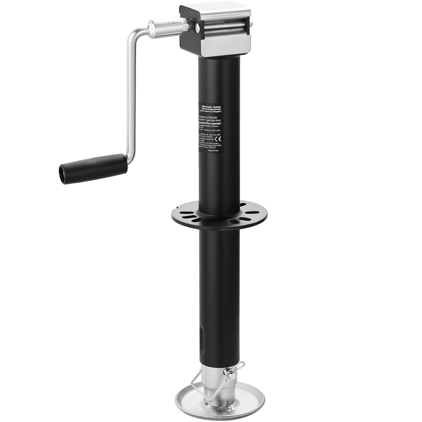 5000 lbs A-Frame Trailer Jack 15 Inch Vertical Travel Adjustable 7 ...