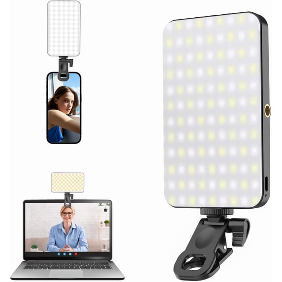 5000 mAh Portable Selfie Light for iPhone: Rechargeable Phone Fill ...