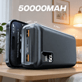 50000mAh High-Capacity Portable Power Bank with LED Digital Battery ...