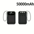 50000mAh Power Bank with 4 Cables, LED Display, Fast Charging for ...
