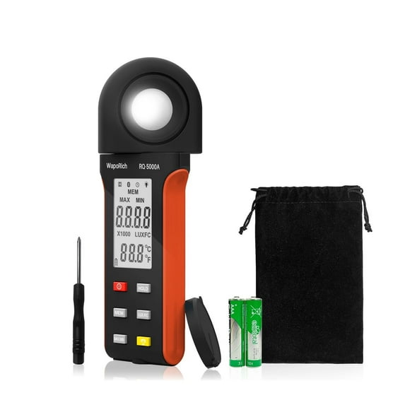 -5000A High-Precision Digital Lux Meter, 1 To 400,000 Lux Wide Ran, Lux ...