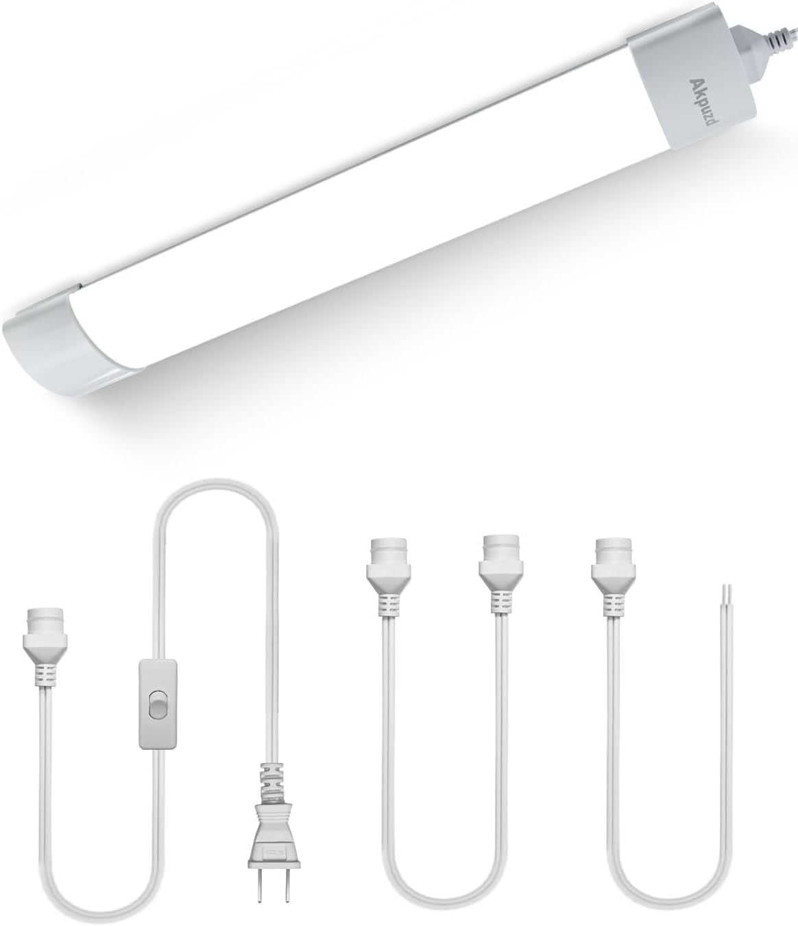 5000K LED Ceiling Light Fixture with Plug, Under Cabinet Lighting ...