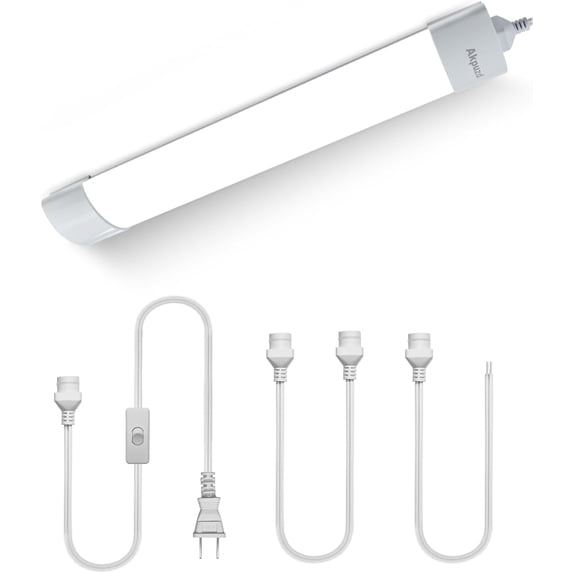 5000K LED Ceiling Light Fixture with Plug, Under Cabinet Lighting ...