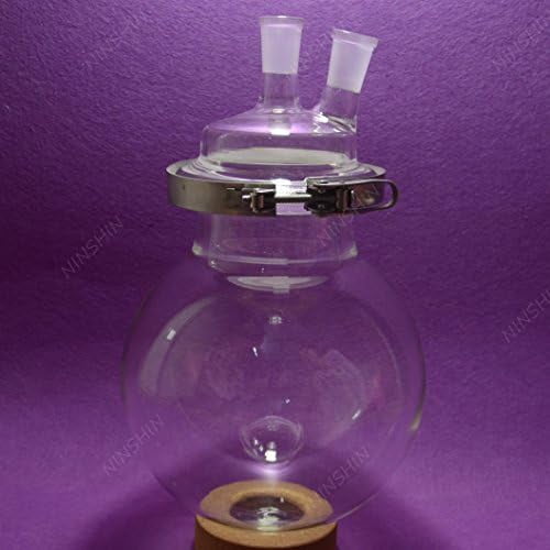 5000ML 2-Neck Reaction Flask,24/40,Separately Flask with Easily Clamp ...