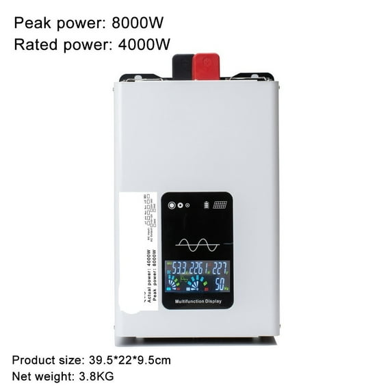 5000W 10000W Pure Sine Wave Inverter Power 12V 24V 48V 60V 72V Converter Solar Car Inverters Off ...