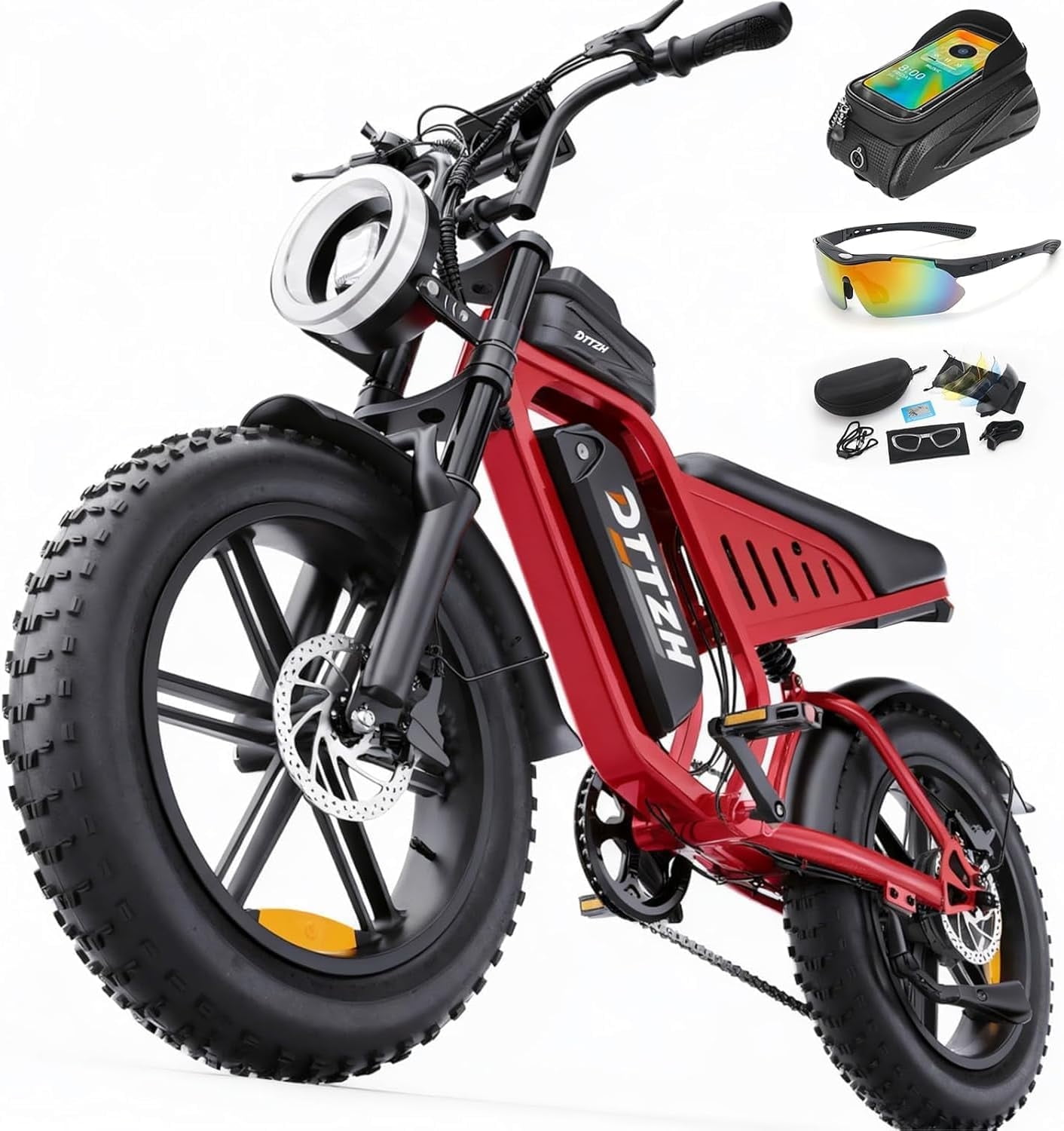 5000W Electric Bike for Adults, 50MPH Moped Ebikes, 20" x 4" Fat Tire ...