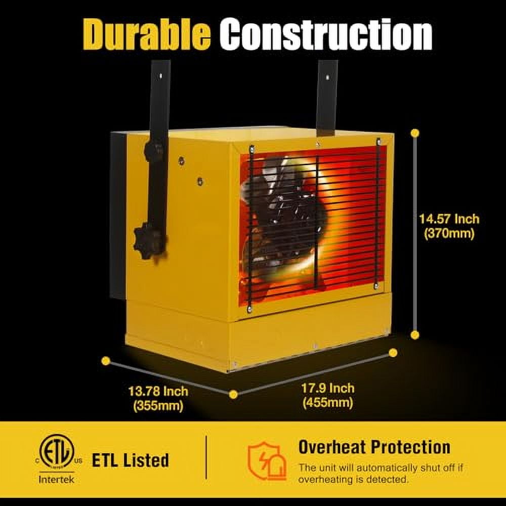 5000W Electric Garage Heater 240V Hardwired Shop Heater for Garage ...