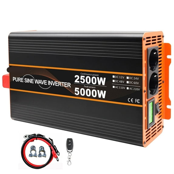 5000W Inverter 4000W Dc To Ac Pure Sine Wave Voltage Converter Power ...