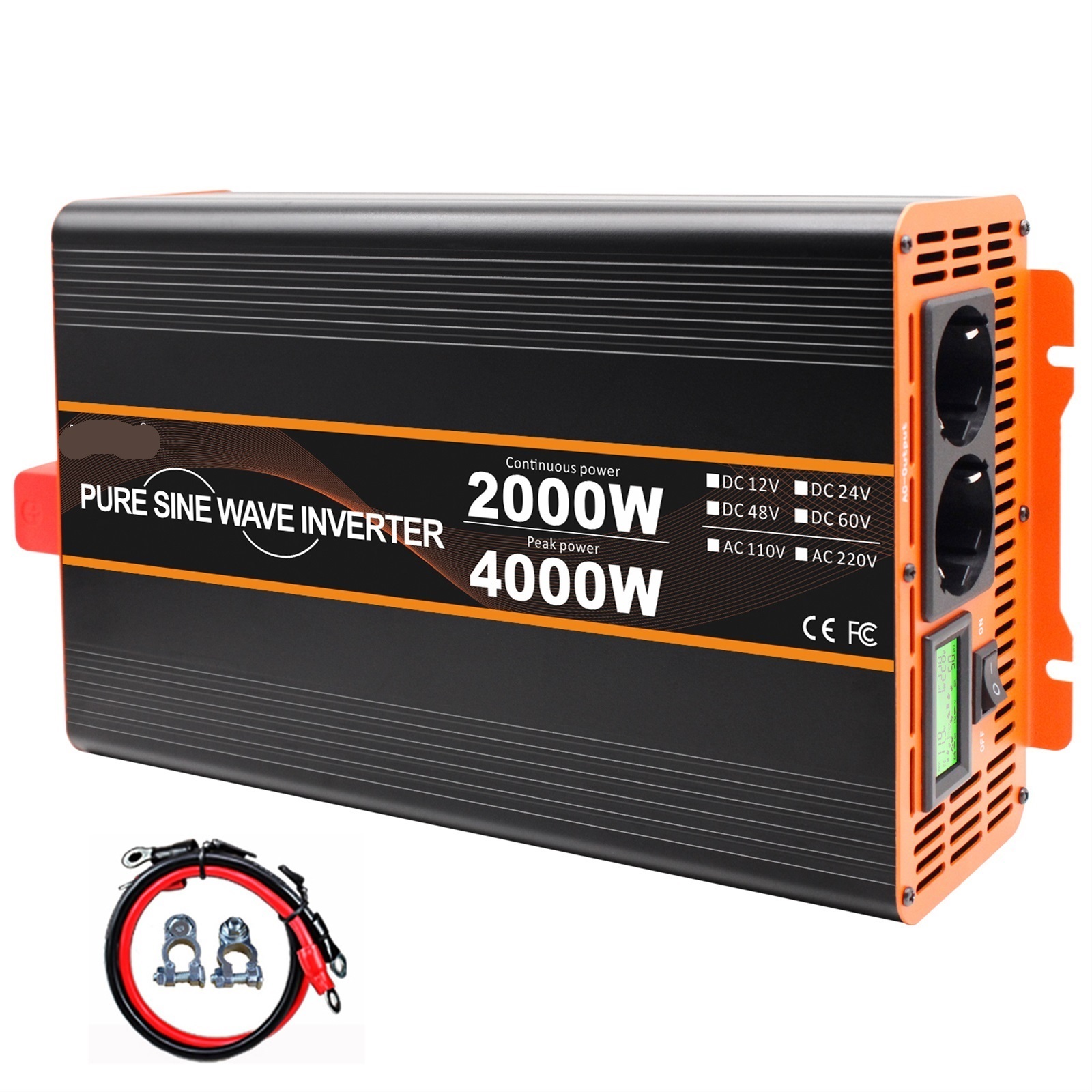 5000W Inverter 4000W Dc To Ac Pure Sine Wave Voltage Converter Power ...