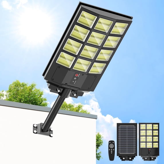 5000W Solar Street Light, Wide Angle Solar Lights Outdoor IP66 , 6500K ...
