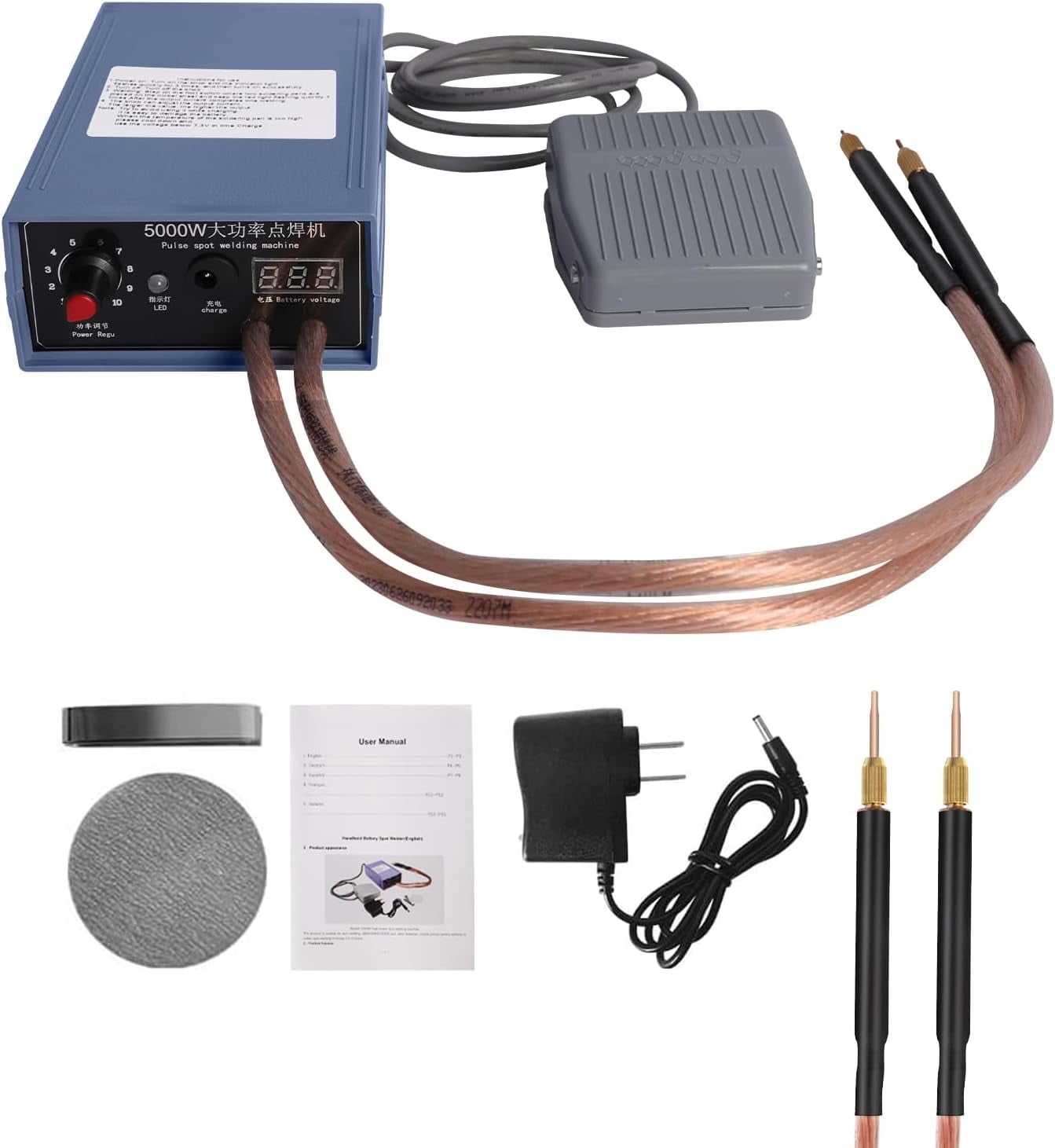 5000W Spot Welder, Handheld Spot Welder, 9-speed Adjustable Mini ...
