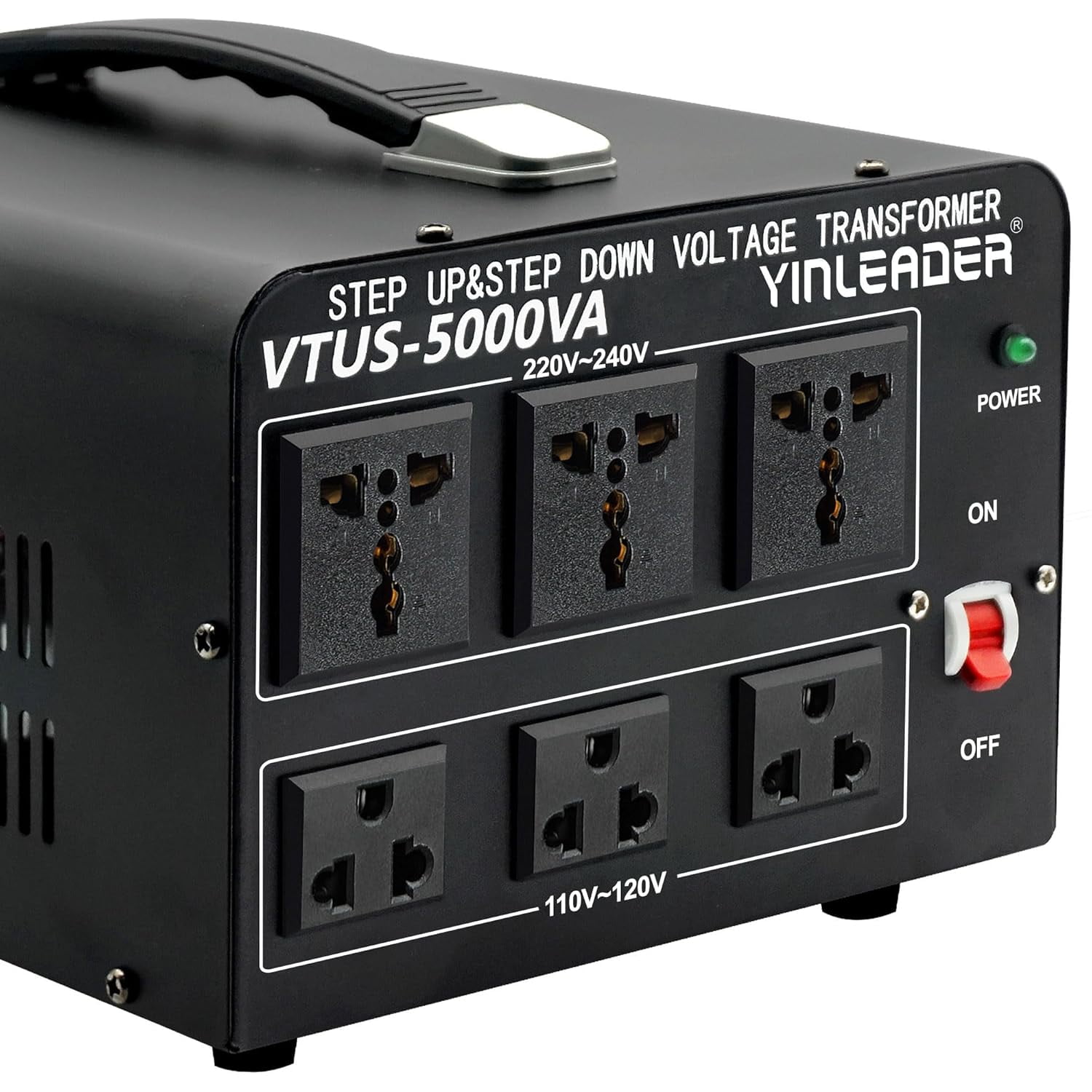 5000W Voltage Converter Transformer Step Up 110V-120V to220V-240V or ...