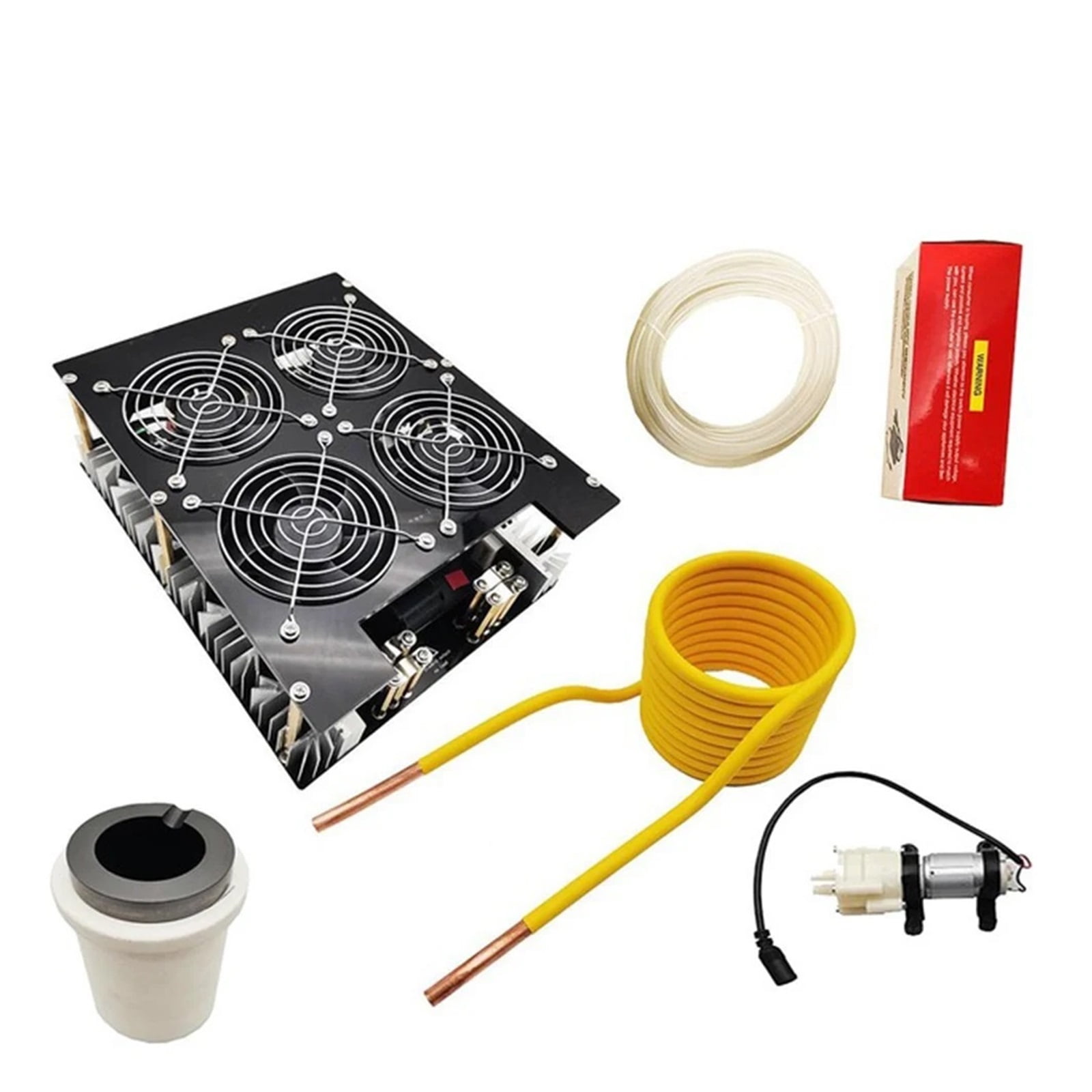 5000W ZVS Induction Heater Module High Frequency Induction Heating PCB Board Melted Metal + Coil ...
