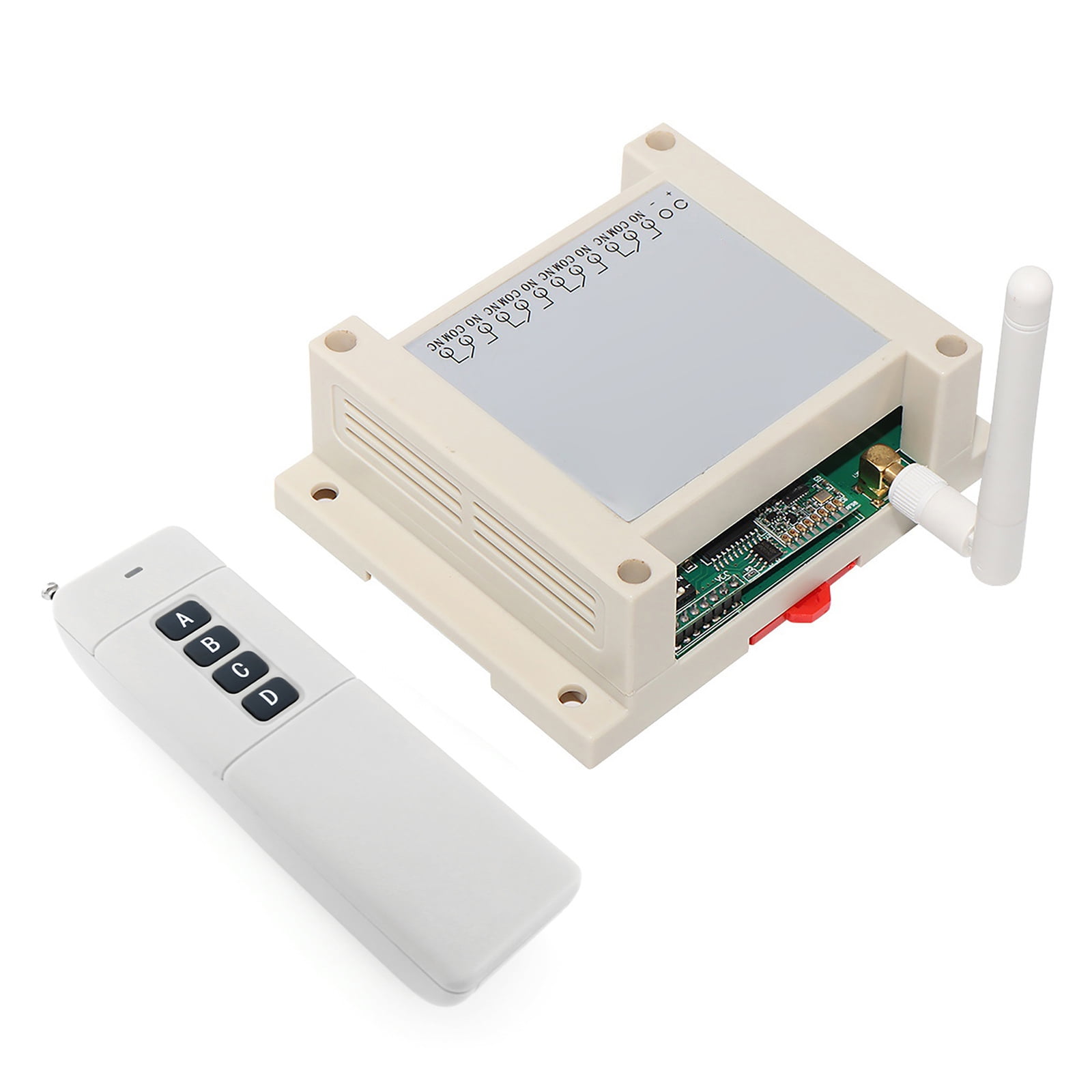 5000m 4CH Wireless Bidirectional FSK Remote Control LED Feedback Switch ...