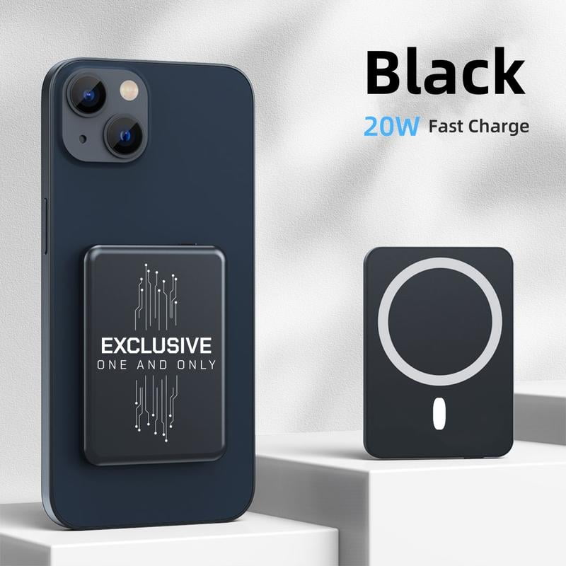 5000mAh 20W Fast Charging Super Thin Full Metal Aluminum Alloy Magnetic ...