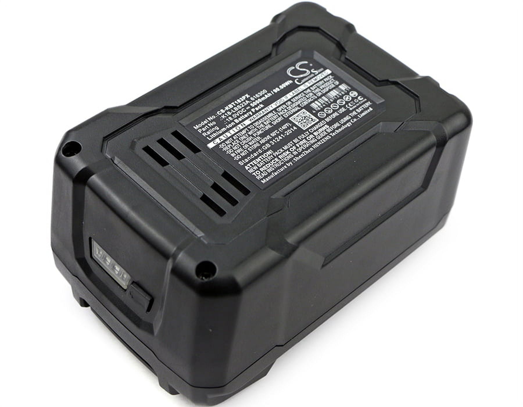 5000mAh 616300, K18-LBS23A High Capacity Battery for Kobalt K18LD-26A ...