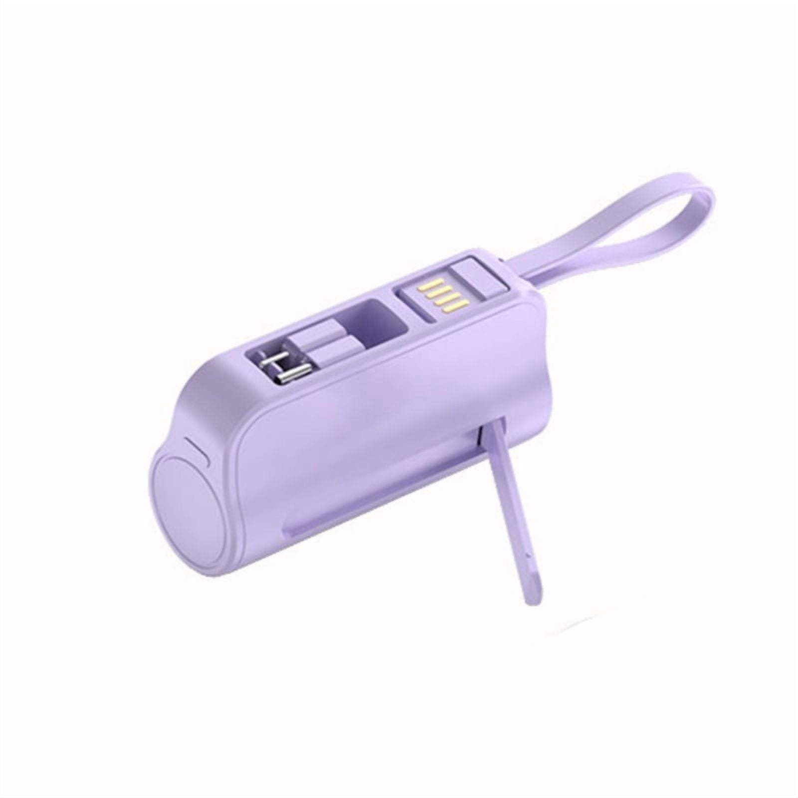 5000mAh Mini Capsules Power Banks Featuring Builts In USB Cable and ...