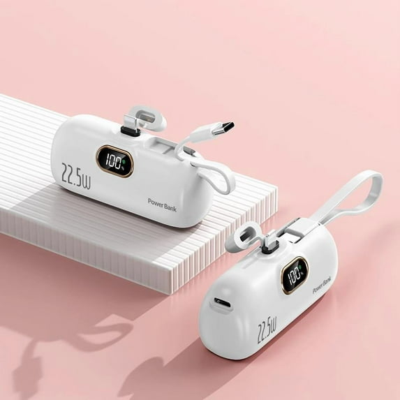 5000mAh Mini Portable Charger Power Bank for phone, 22.5W Fast Charger ...