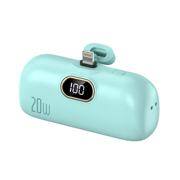 5000mAh Mini Portable Charger with USB C Fast Charging LCD Display ...