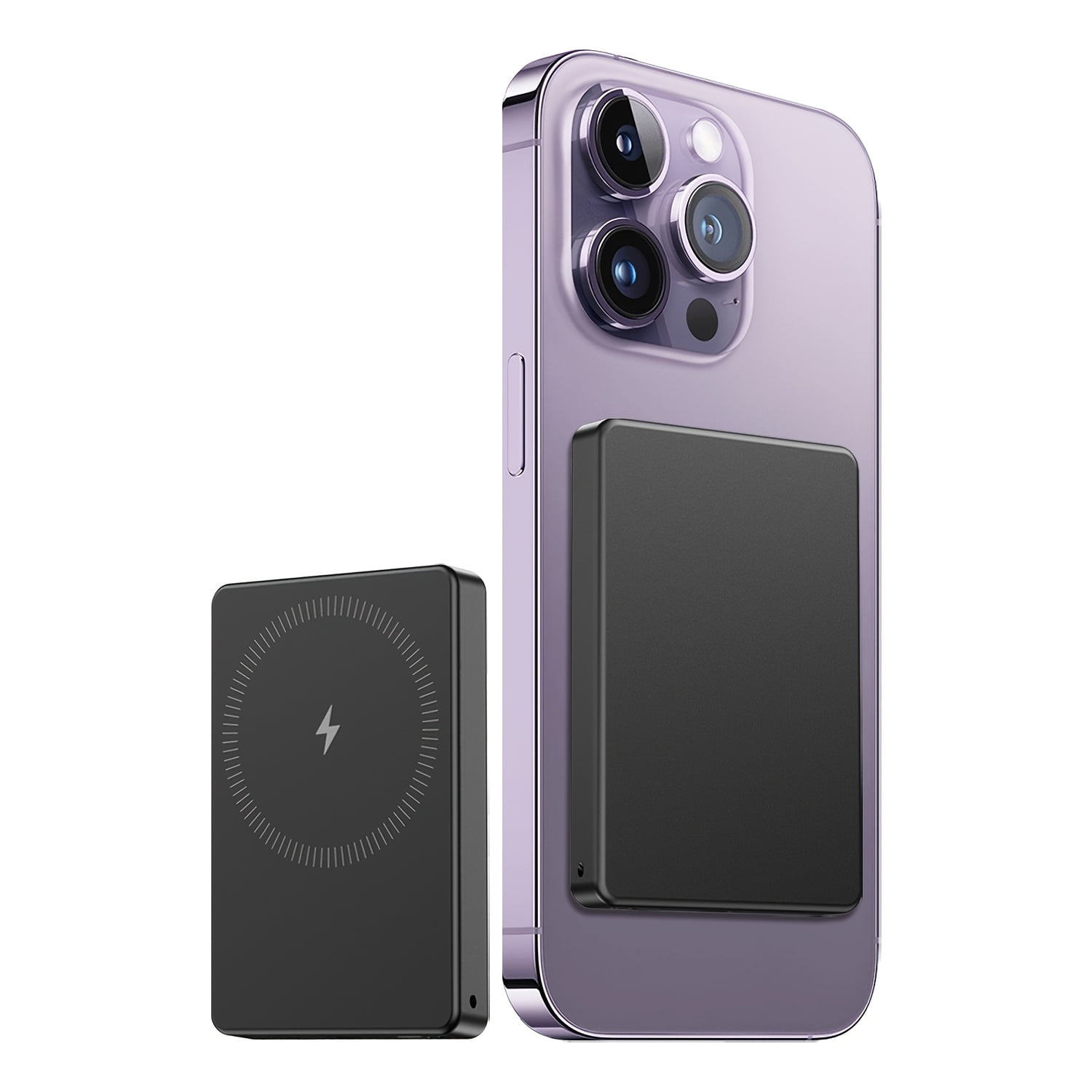 5000mAh USB-C Magnetic Wireless Power Bank - Portable Charger for ...