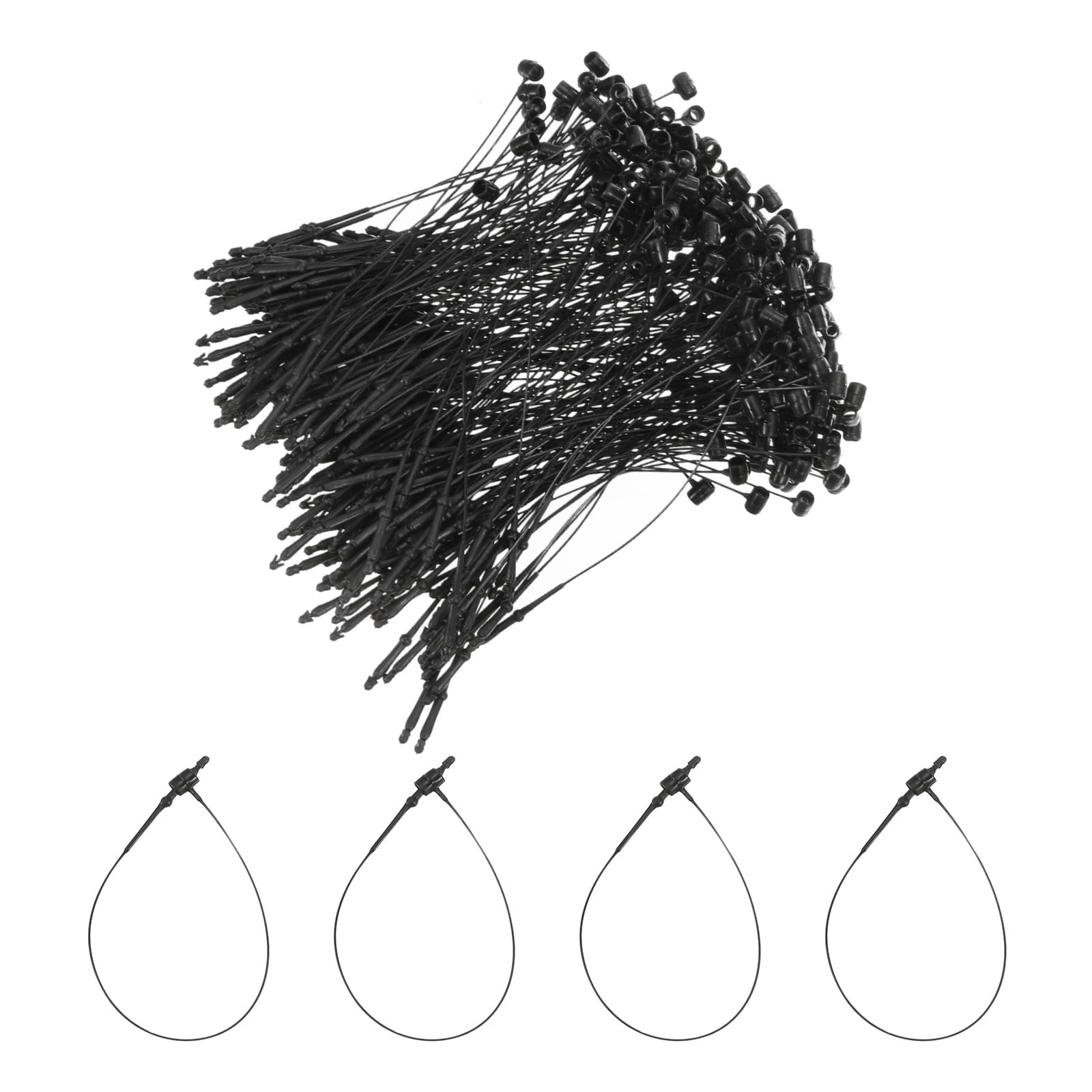 5000pcs Plastic Tag Ties Fastener 3 Inch Security Loop Tie Round Hang ...