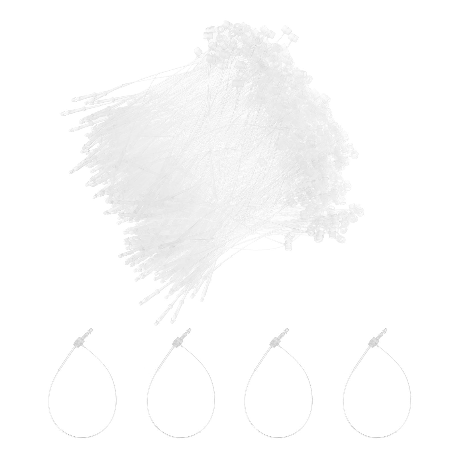 5000pcs Plastic Tag Ties Fastener 3 Inch Security Loop Tie Round Hang ...