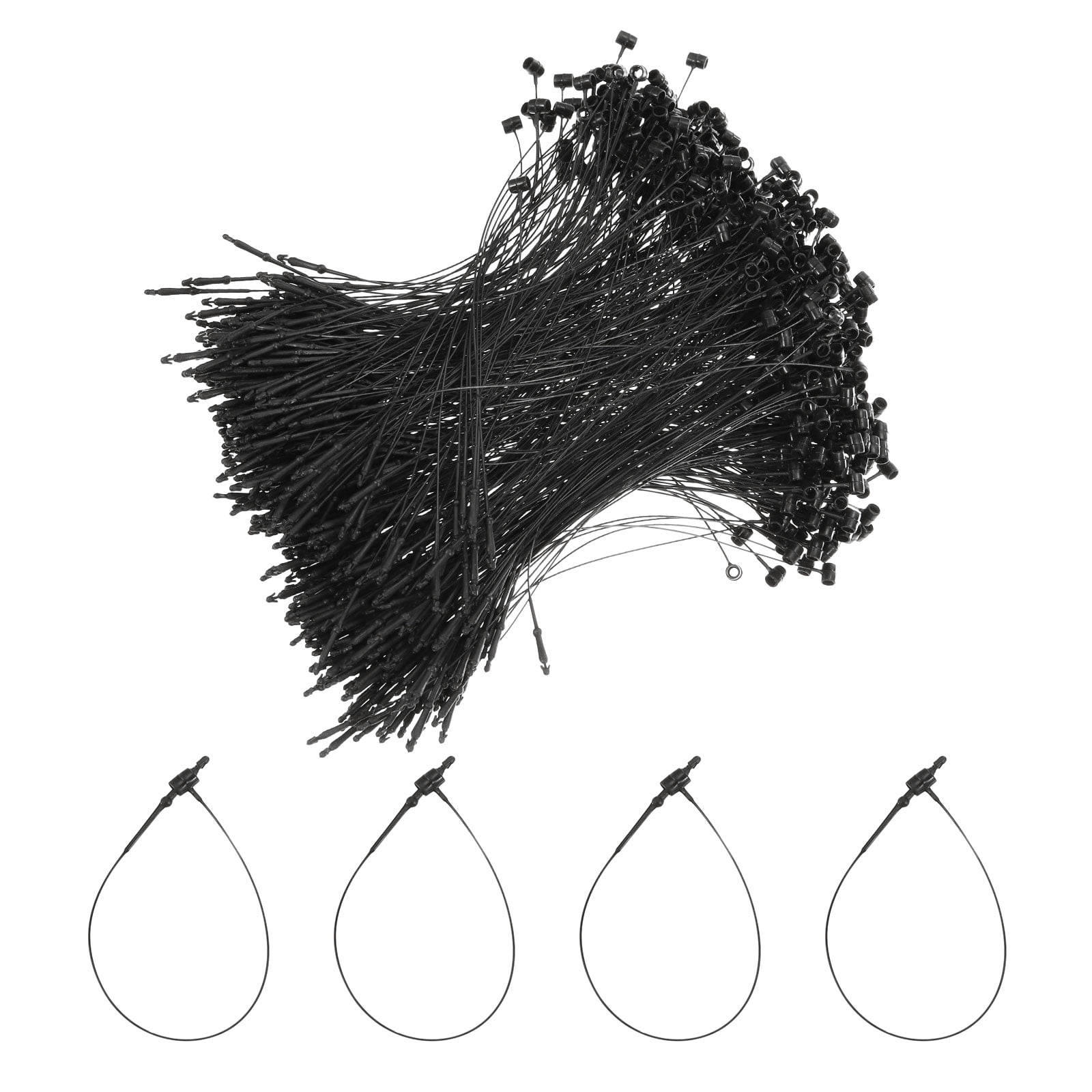 5000pcs Plastic Tag Ties Fastener 5 Inch Security Loop Tie Round Hang ...