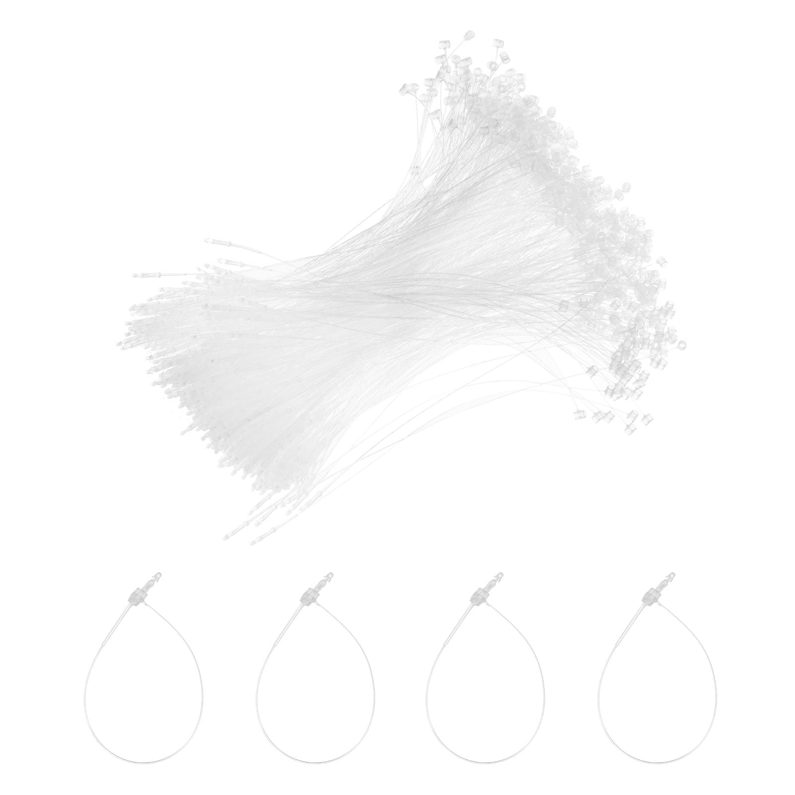 5000pcs Plastic Tag Ties Fastener 7 Inch Security Loop Tie Round Hang ...