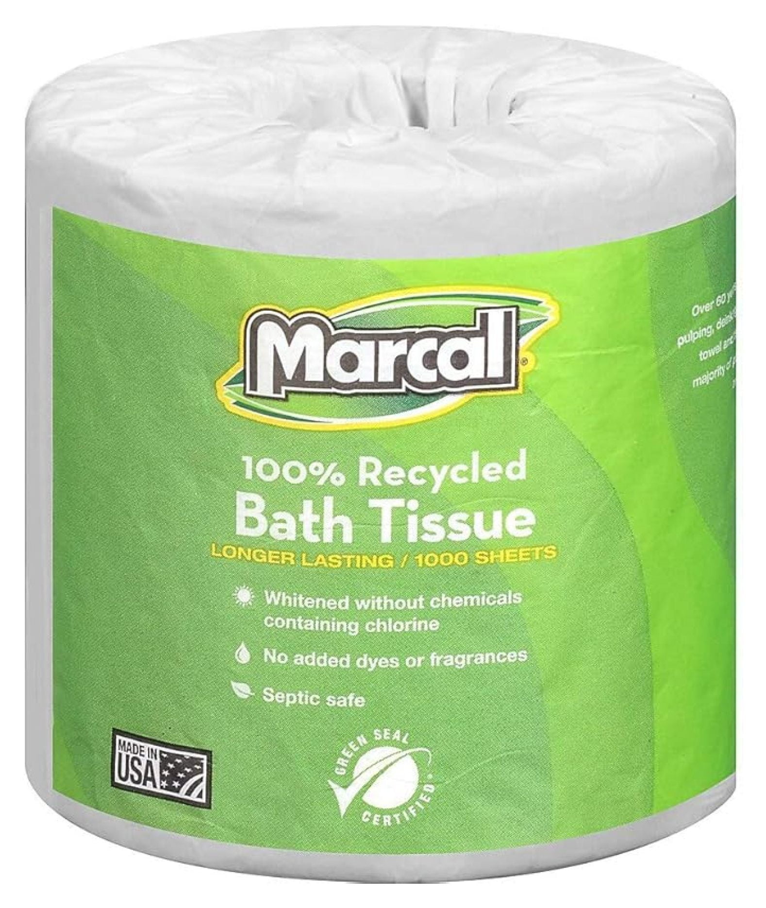 5001 100% Recycled Two-Ply Bath Tissue, White, 500 Sheets/Roll, Rolls ...