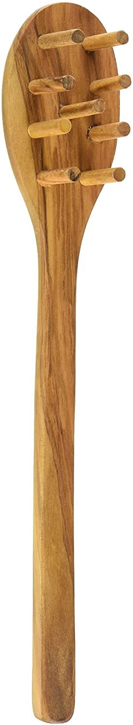 50016 Italian olive wood pasta spoon, handmade in Europe, brown, 12 ...